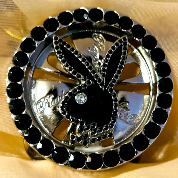 PLAYBOY | Accessories | Playboy Rare Vintage Rhinestone Spinner Belt ...